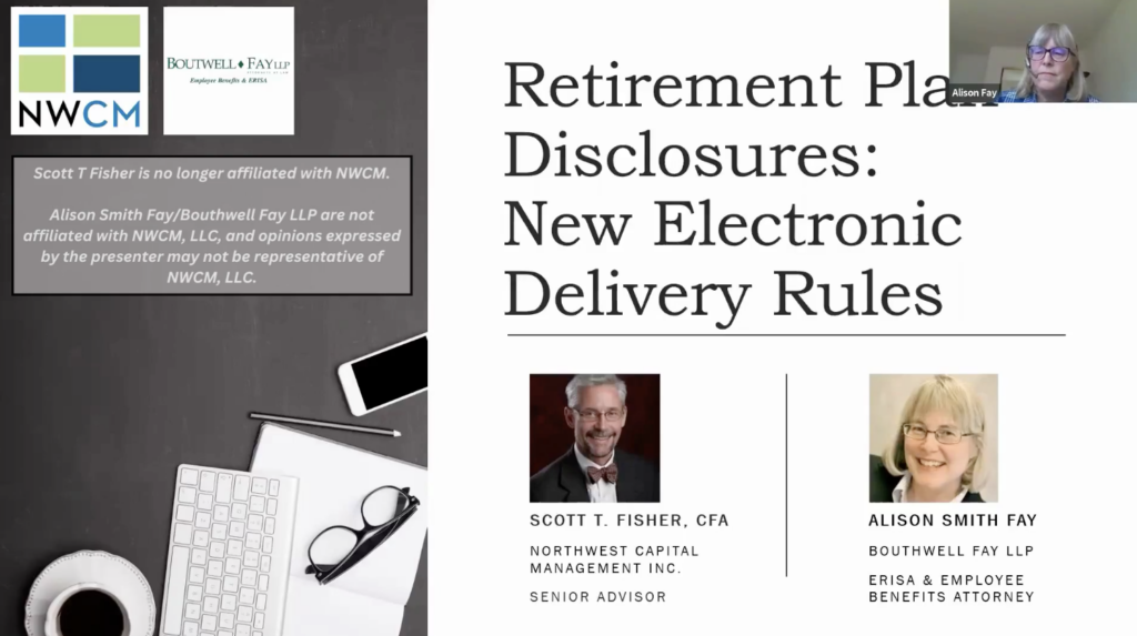 Plan Sponsor Best Practices: Participant Disclosures - Northwest ...